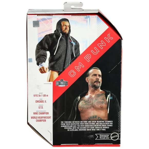 Mattel | Toys | Mattel Wwe Ultimate Cm Punk Action Figure | Poshmark